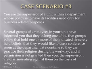 Religion in the workplace | PPT