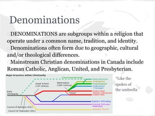 Religion: maintsream, denominations, sects, cults | PDF