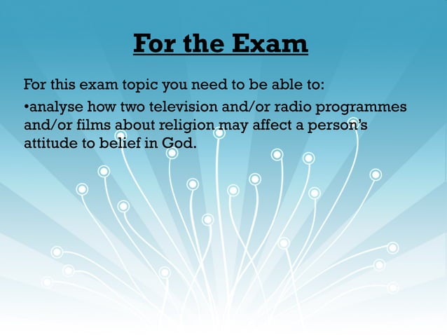 Religion & Media Belief In God. | PPT