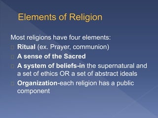 Religion ppt | PPTX