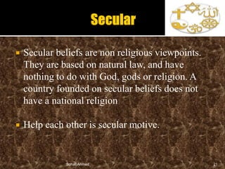 Religion presentation by Sohail Ahmed | PDF