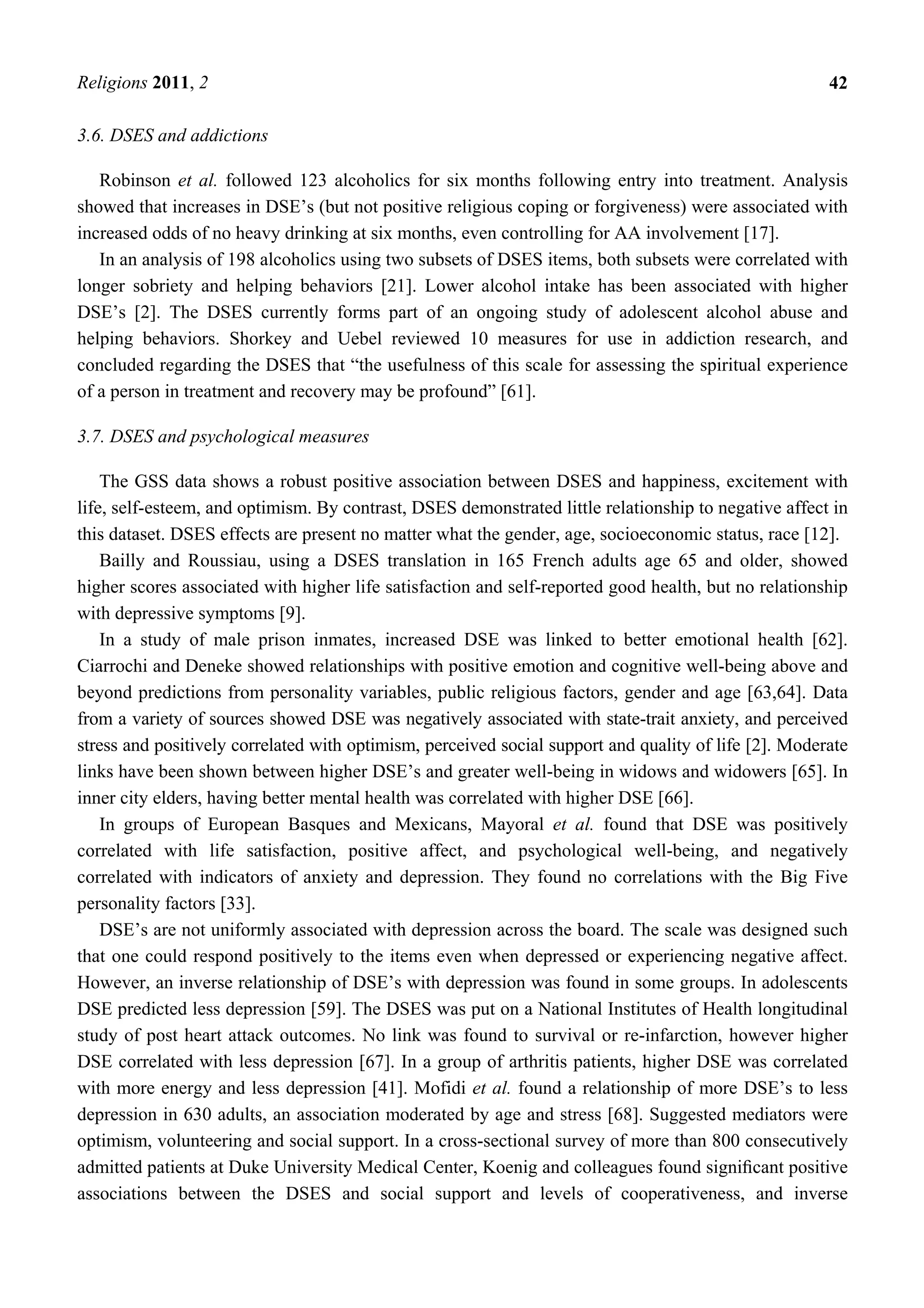 The Daily Spiritual Experience Scale | PDF