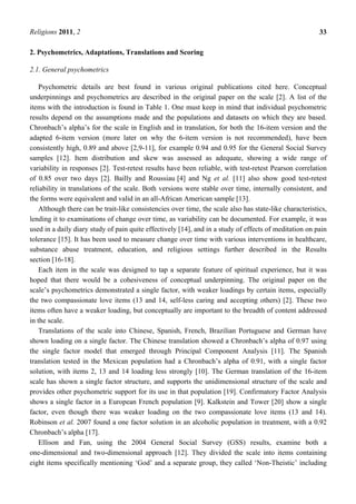 The Daily Spiritual Experience Scale | PDF