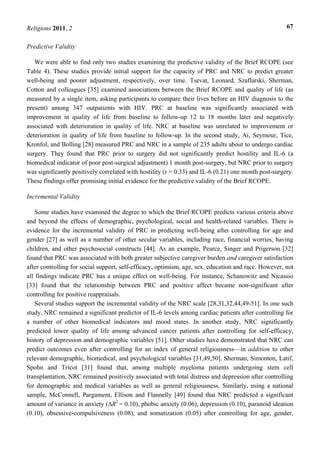 The Brief RCOPE | PDF | Mental Health | Diseases and Conditions