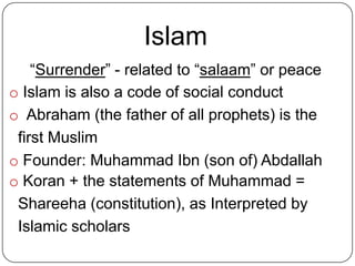 Religions in Iraq | PPTX