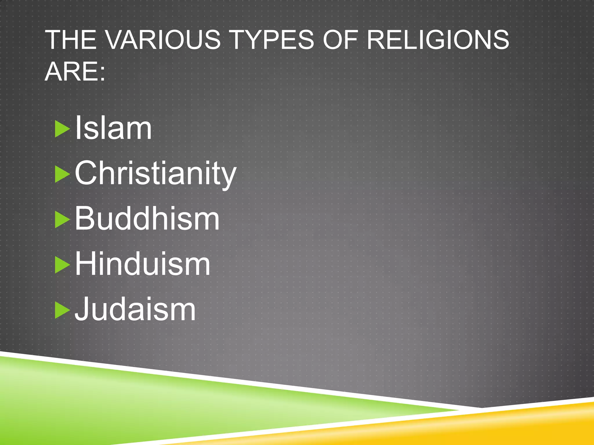 Religion slides | PPTX