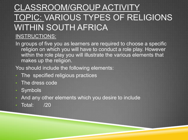 Religion slides | PPTX