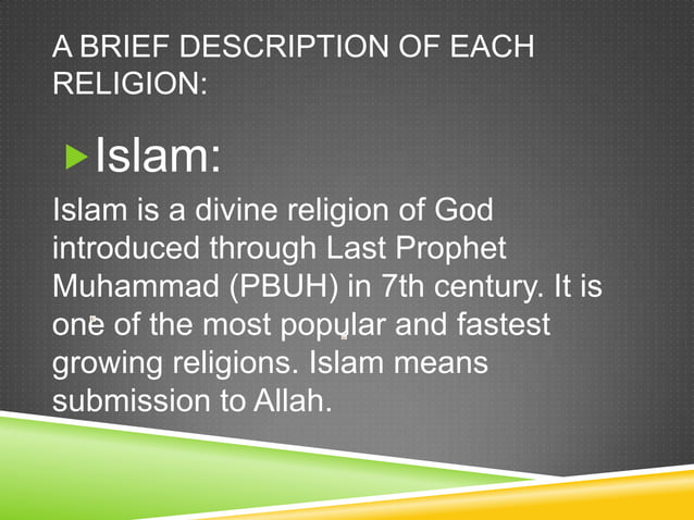 Religion slides | PPTX