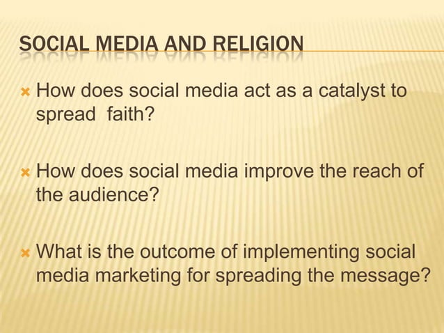 Religion & social media | PPTX