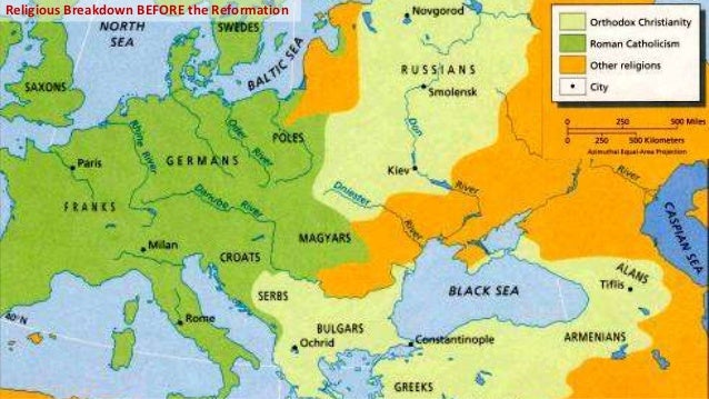 Religions of europe maps