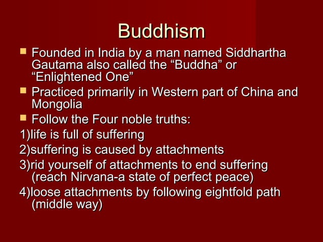 Religions of south,southeast, east asia | PPT | Buddhism | Religion ...