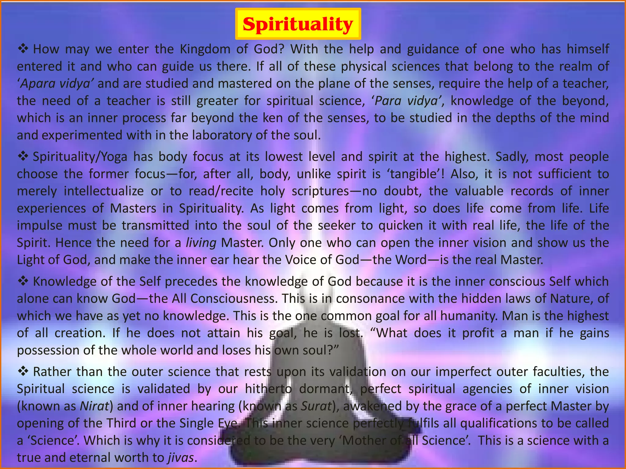 Religion, spirituality & science ppt | PDF