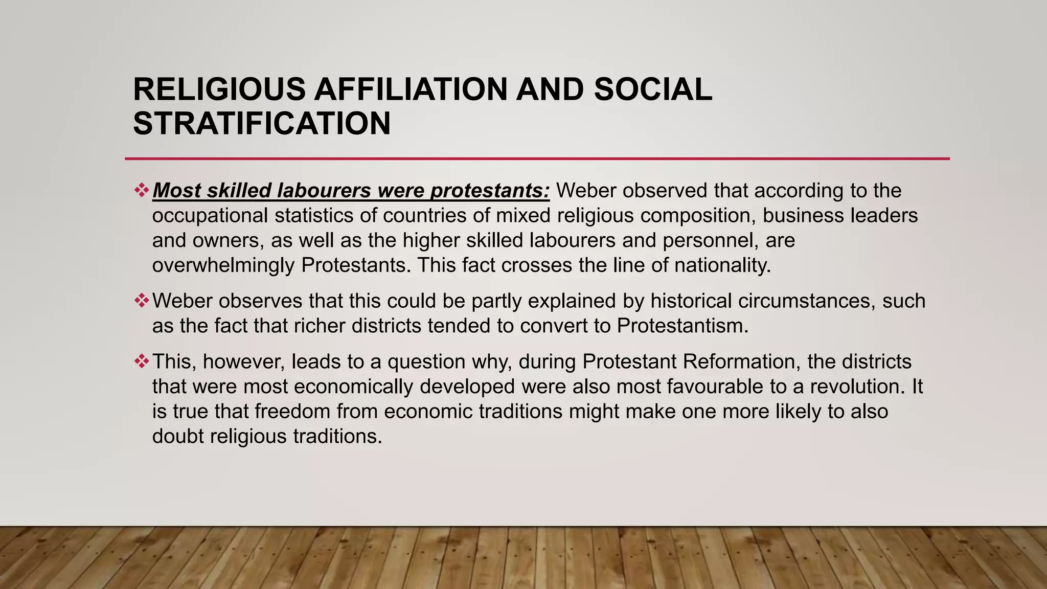 Religious affiliations and social stratification | PPTX | Christianity ...