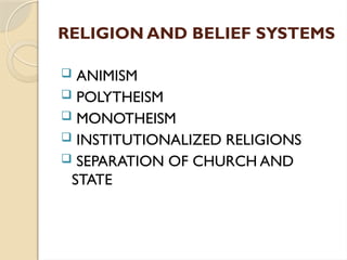 RELIGIOUS AND BELIEF SYSTEMS - Senior High School | PPTX