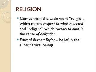 RELIGIOUS AND BELIEF SYSTEMS - Senior High School | PPTX
