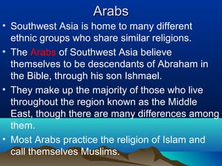 Religious and ethnic groups of southwest asia | PPT