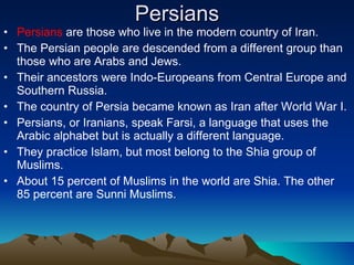 Religious and ethnic groups of sw asia | PPT