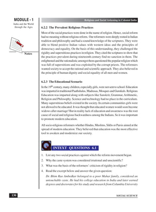 Religious and social awkening in colonial india | PDF