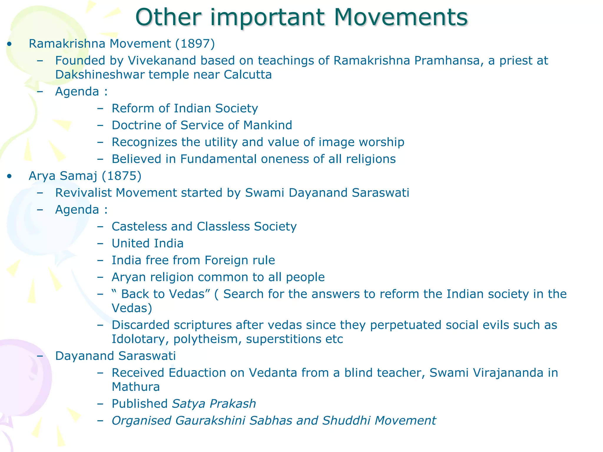 Religious and social reform movements | PPTX