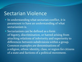 Religious Conflict | PPTX