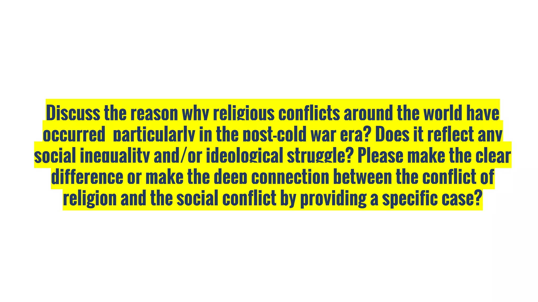 Religious conflicts | PDF