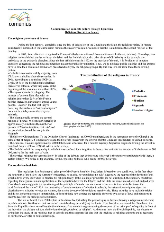 Religious diversity in France | PDF | Christianity | Religion ...