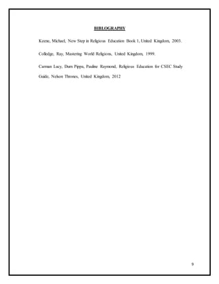 Religious education sba | DOCX