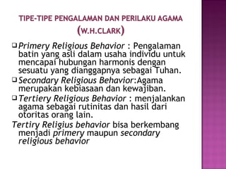 Religious experience and behavior | PPT