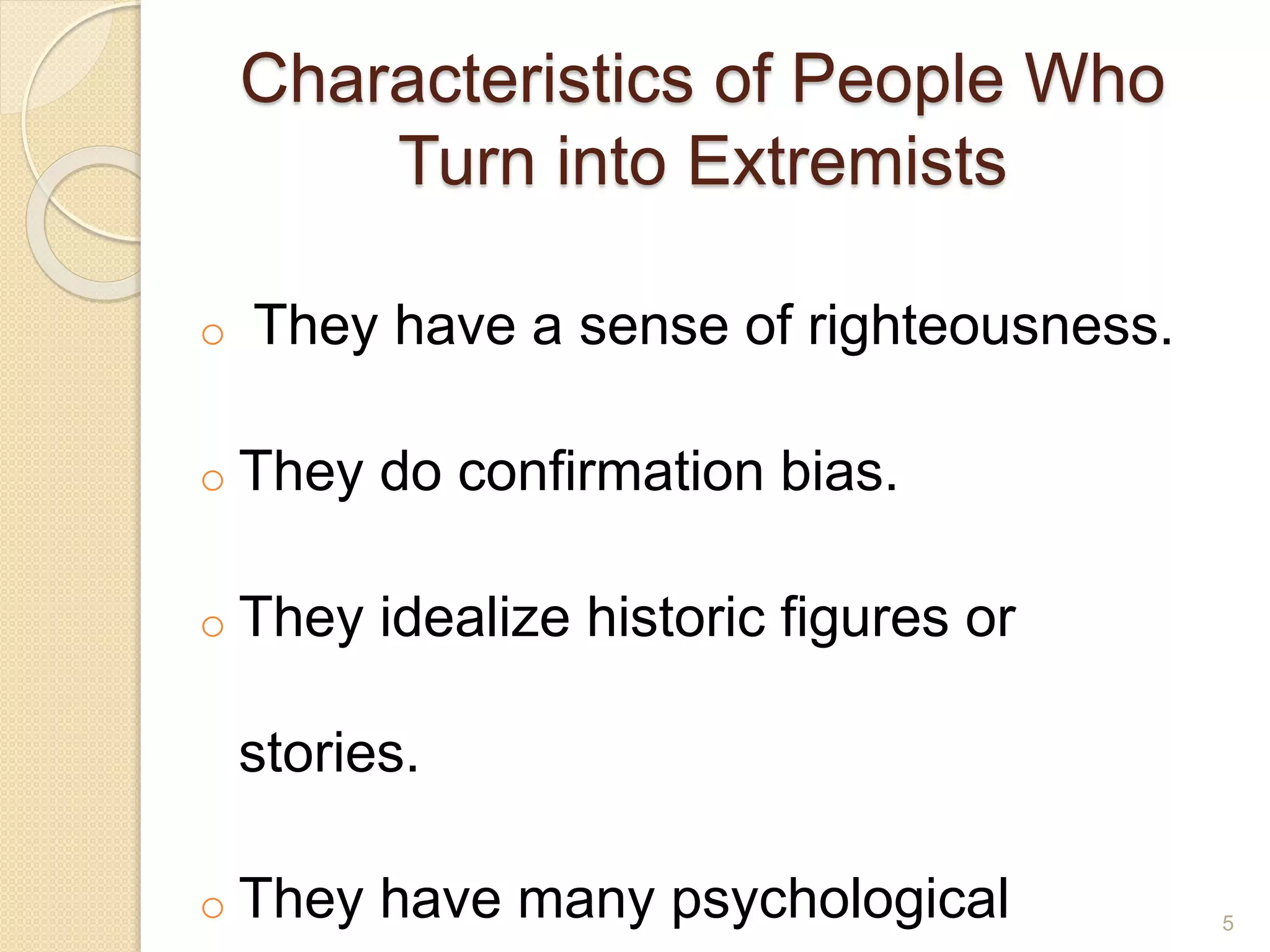 Religious extremism | PPTX