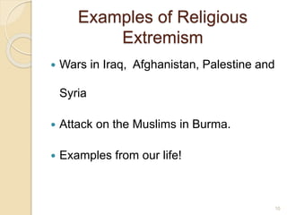 Religious extremism | PPTX