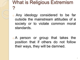 Religious extremism | PPTX
