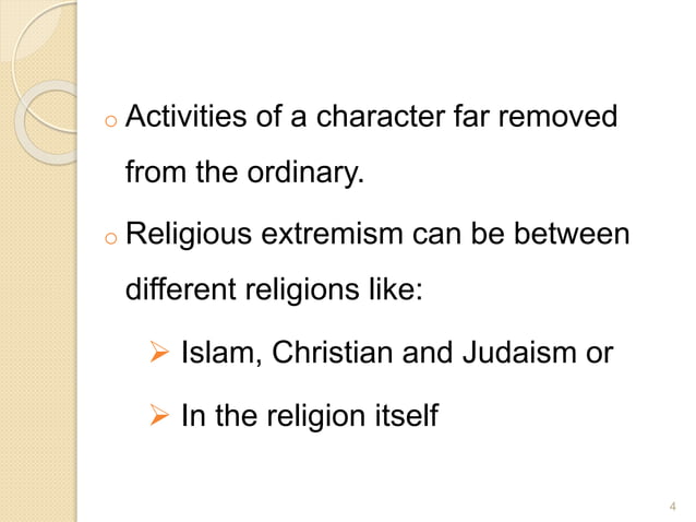Religious extremism | PPTX | Islam | Religion & Spirituality