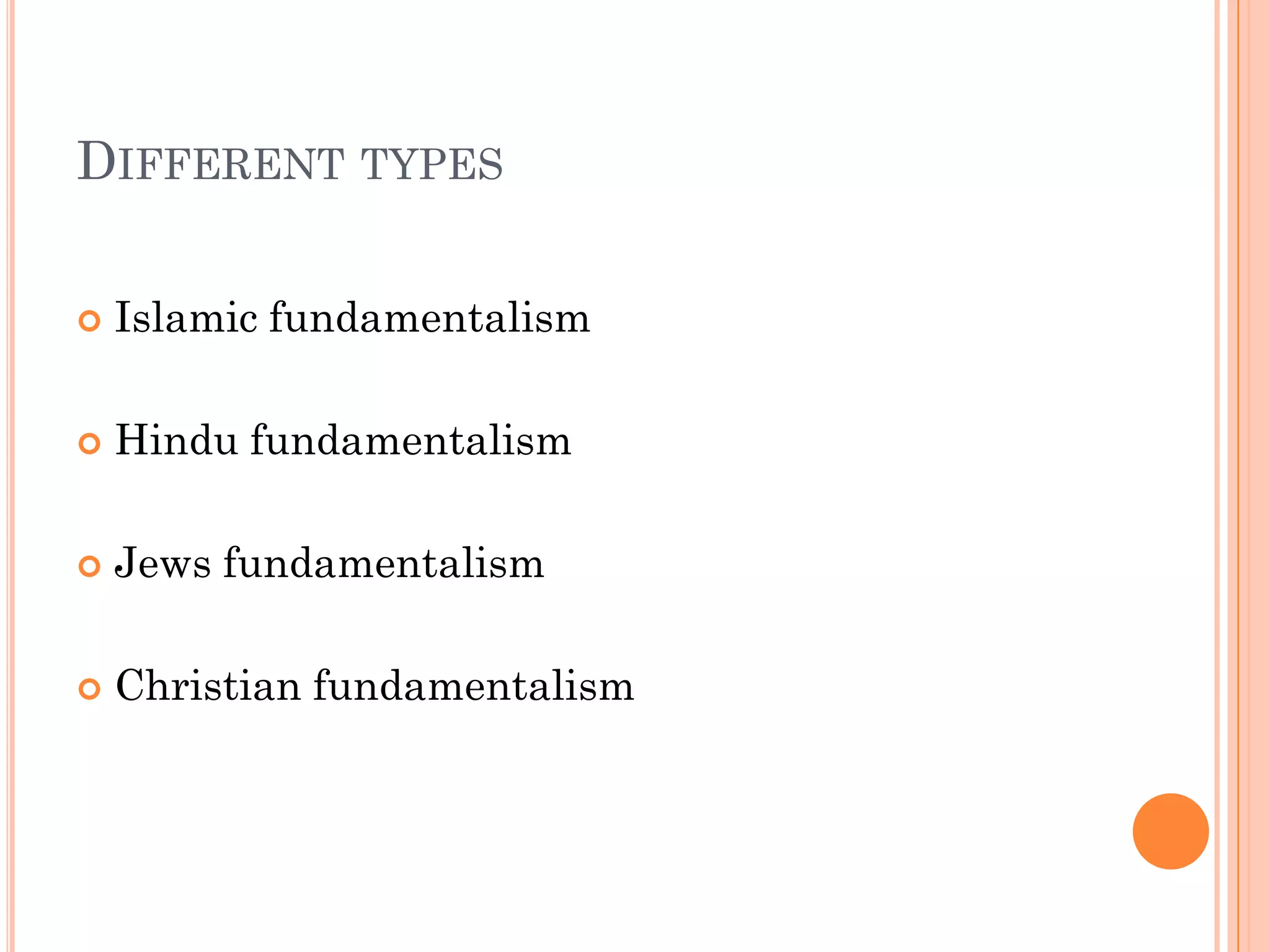 Religious fundamentalism | PPTX