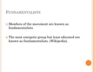 Religious fundamentalism | PPTX