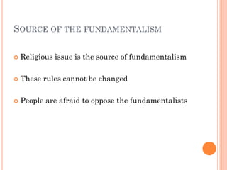 Religious fundamentalism | PPTX