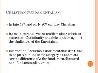 Christian Fundamentalism Definition