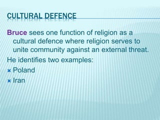 Religious Fundamentalism and Cultural Defence | PPTX