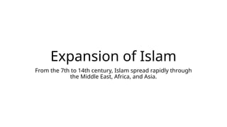Religious History.powerpoint presentation | PPTX