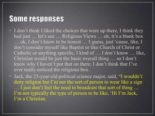 Religious identity of youngsters on facebook | PPTX