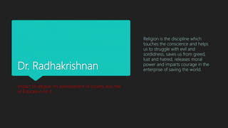 Religious impact on development of society part school | PPTX ...