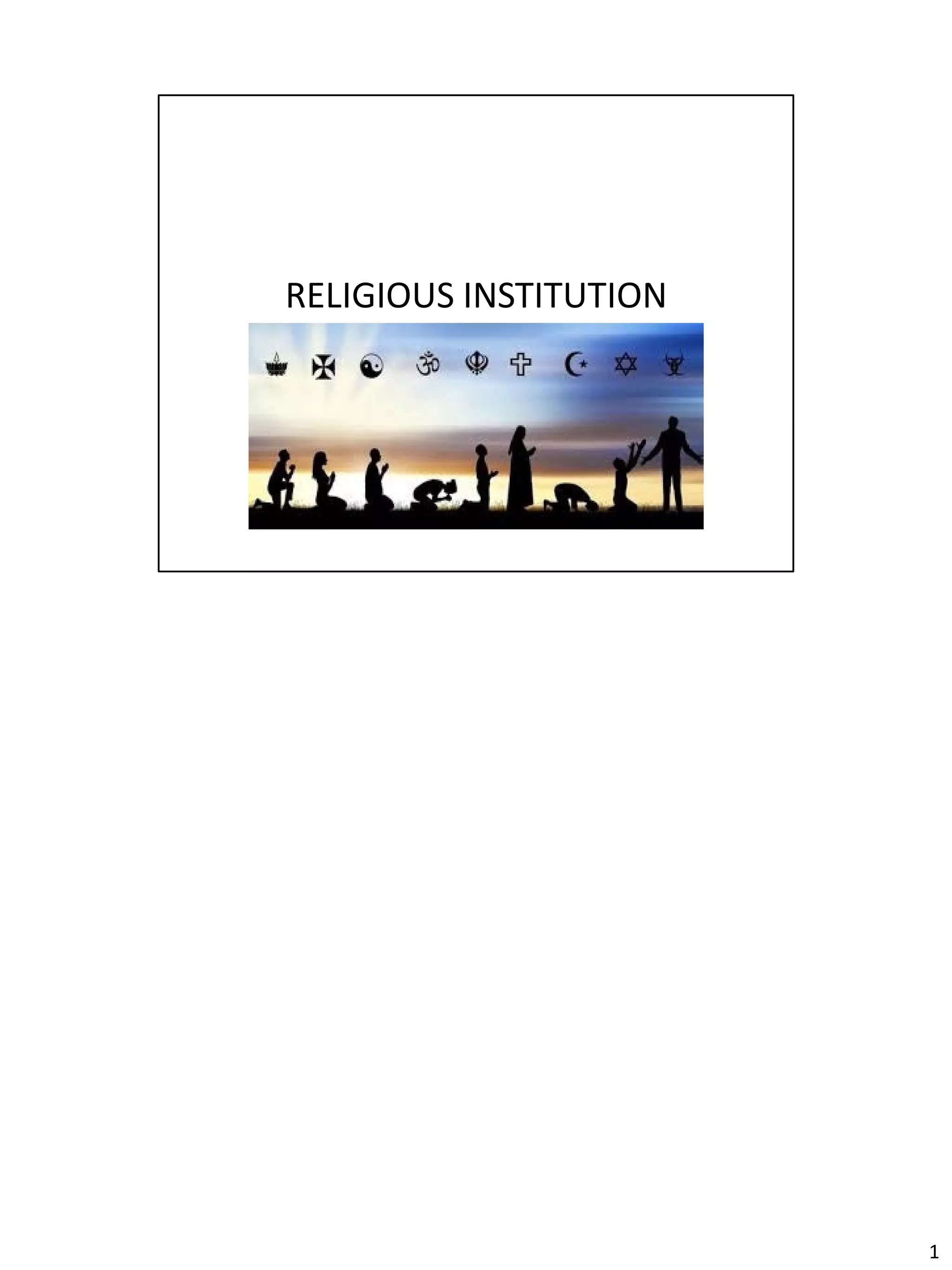RELIGIOUS INSTITUTION . | PDF