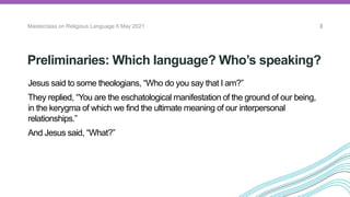 Religious language | PPTX