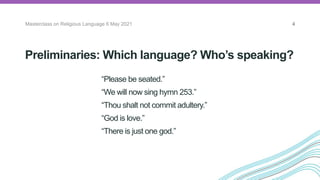 Religious language | PPTX