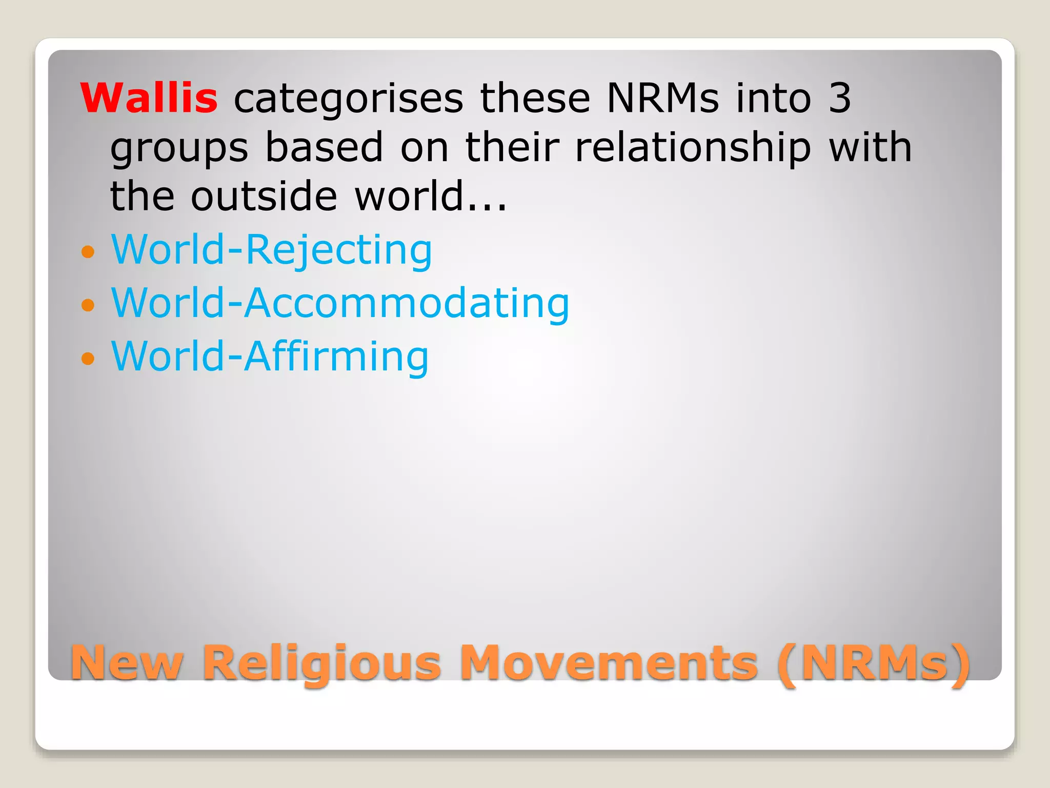 Religious Organisations | PPTX