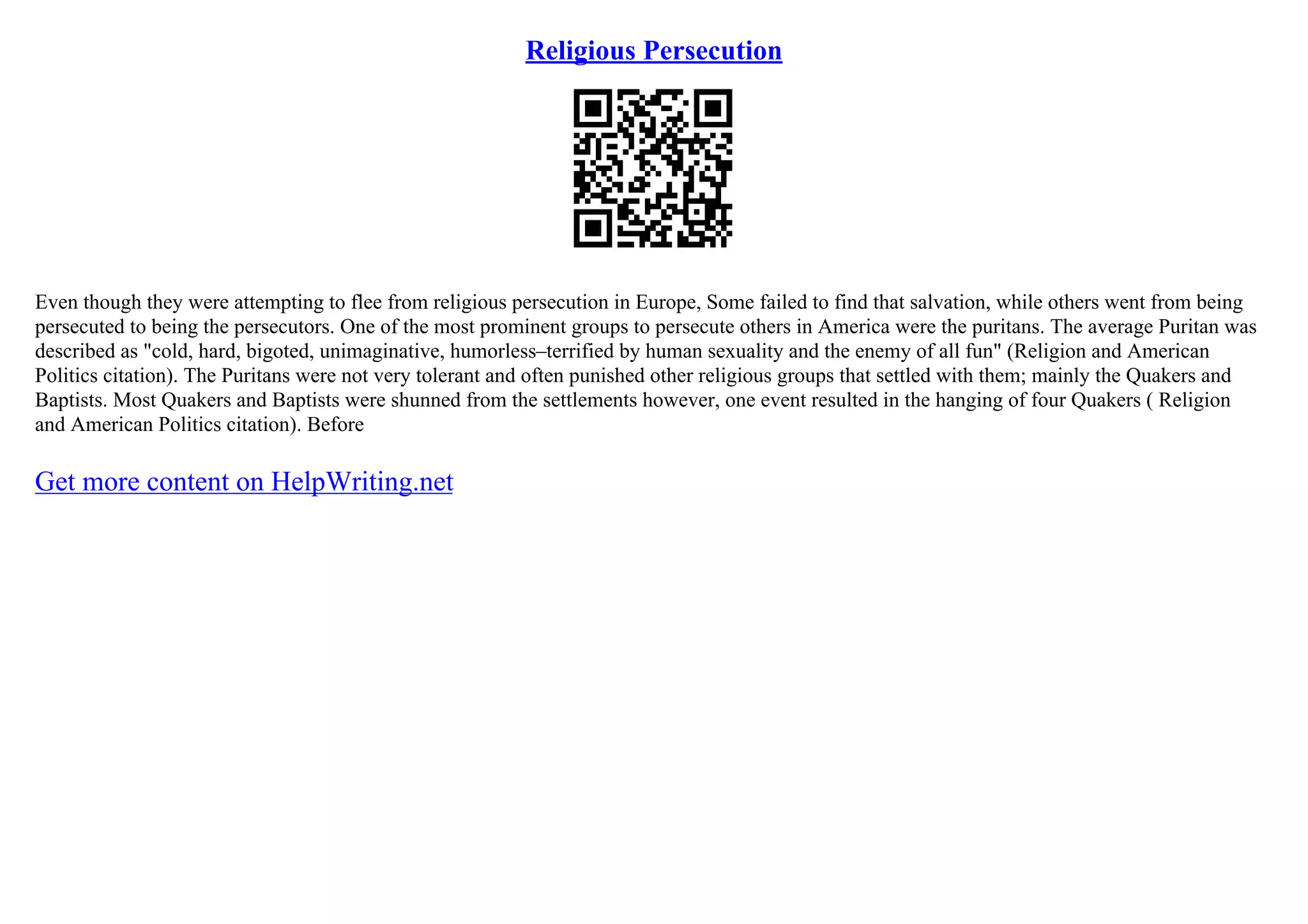 Religious Persecution | PPT