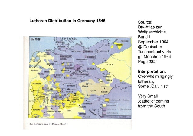 Religious situation in germany after the reformation 1525 | PPT