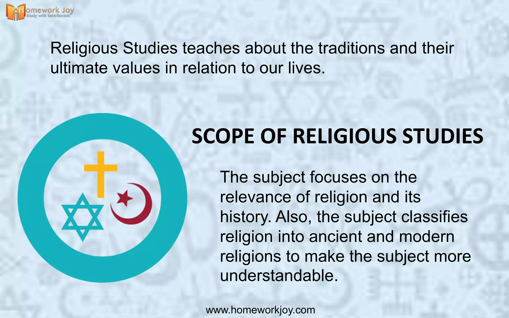 LEARN THE CONCEPTION OF RELIGIOUS STUDIES | PPTX
