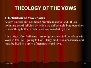 Religious Vows | PPTX