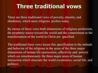 Religious Vows | PPTX