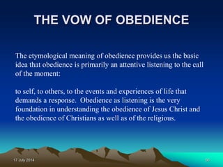 Religious Vows | PPTX